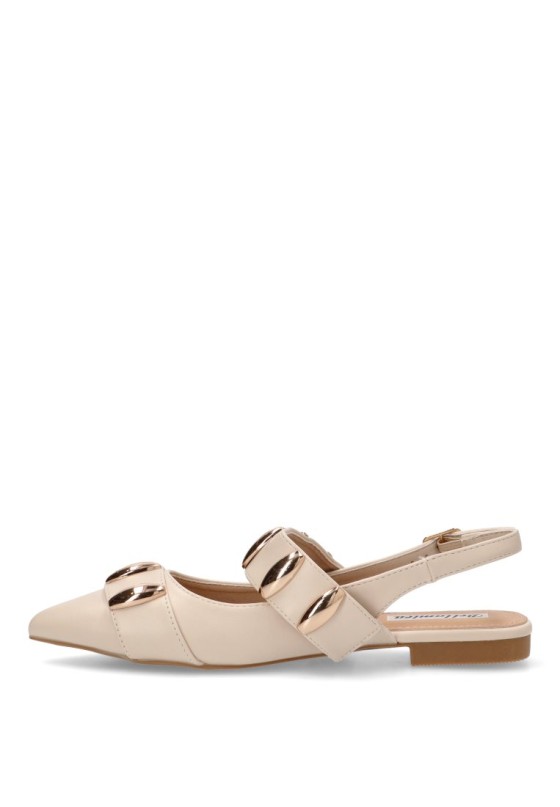 BAILARINA DESTALONADA J2971, BELLAMICA, MUJER, BEIGE